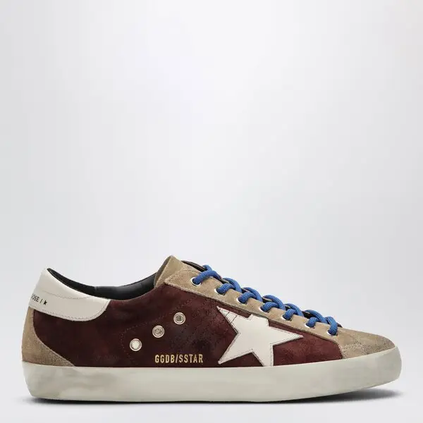 GOLDEN GOOSE Sneakers Super-star Dark /warm Grey/buttercream - Red