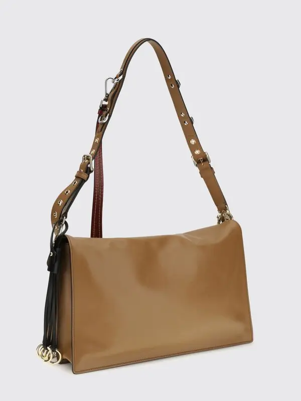 Prada Soft Calf Leather Shoulder Bag - Brown