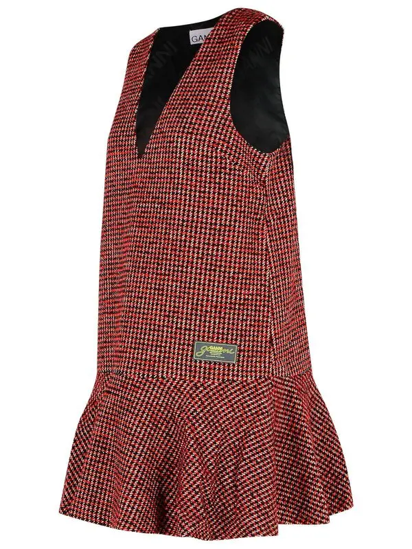 GANNI Wool Blend Dress