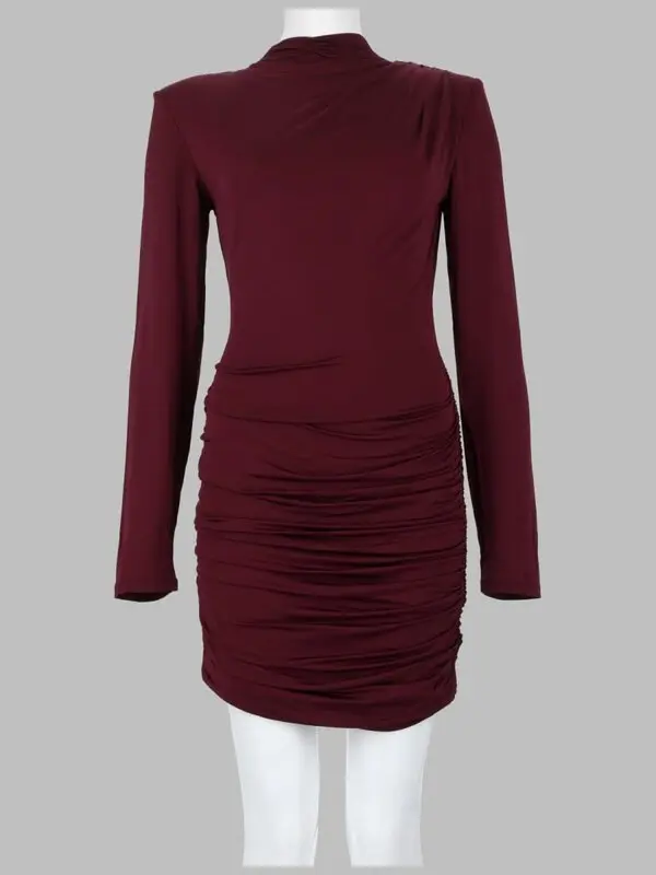 ROTATE BY BIRGER CHRISTENSEN Draped Mini Dress - Multicolor