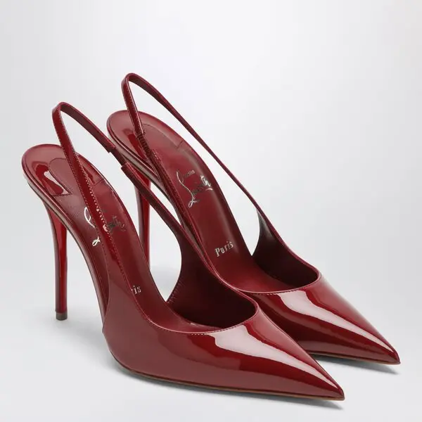 CHRISTIAN LOUBOUTIN Patent Calf Leather Pumps - Red