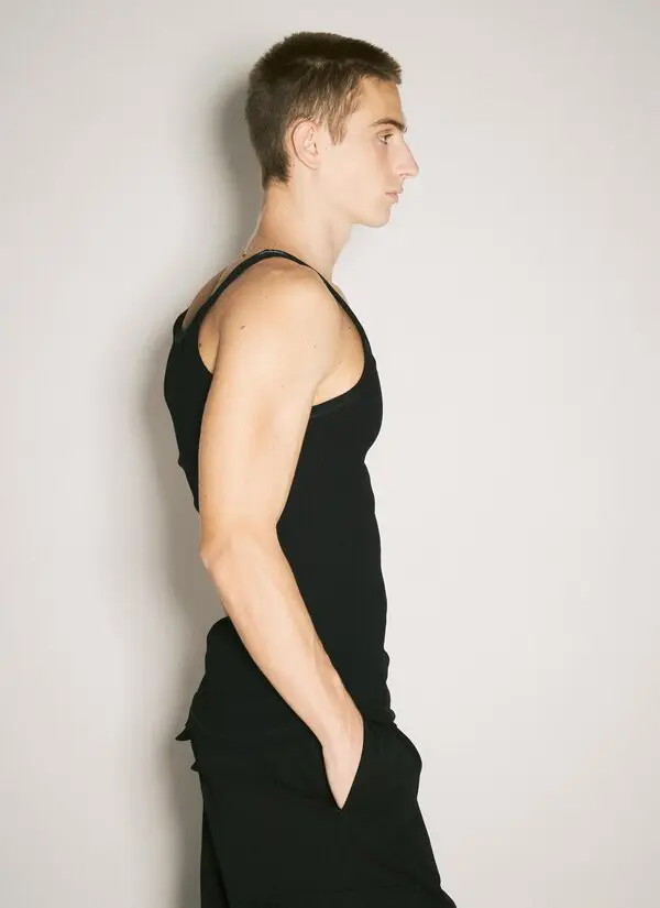 Dolce & Gabbana Logo Embroidery Tank Top