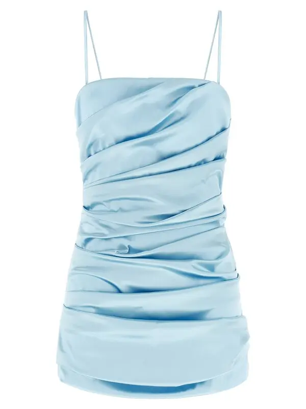 Dolce & Gabbana Stretch Satin Dress - Blue