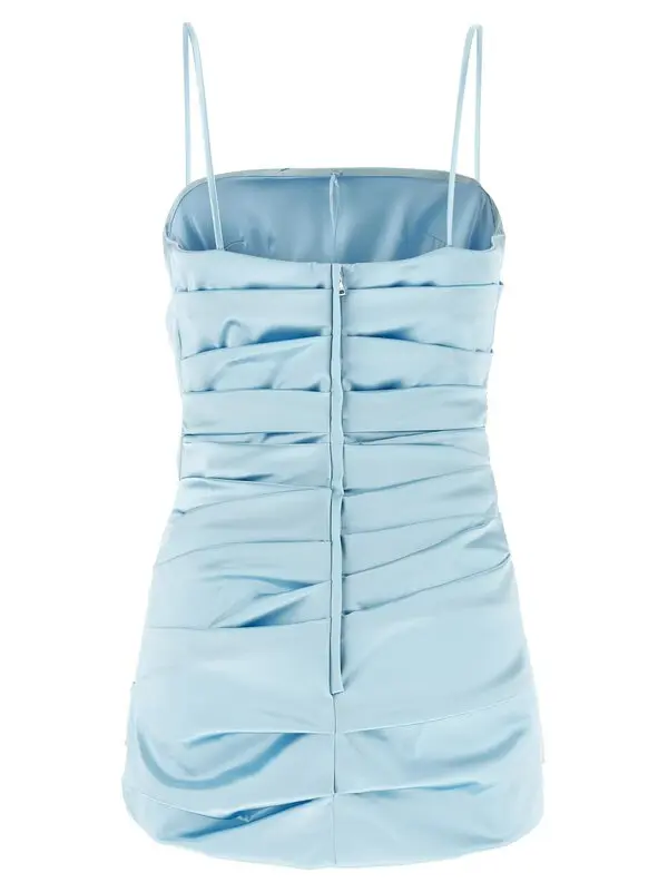 Dolce & Gabbana Stretch Satin Dress - Blue