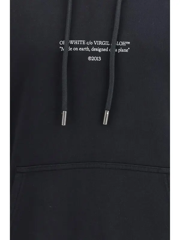 Off-White Statement Skate Hoodie - Black