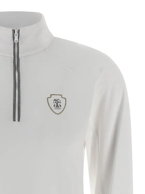 Brunello Cucinelli Precious Half Zip Sweater