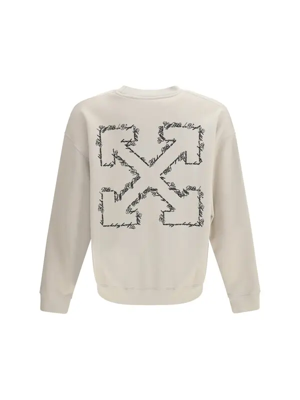 Off-White Script Arrow Crewneck Sweatshirt