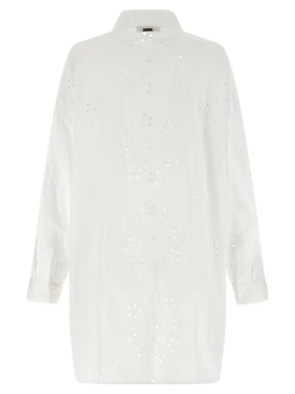 Herno Broderie Anglaise Cotton Shirt