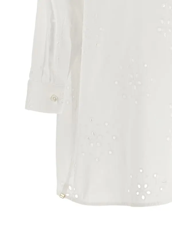 Herno Broderie Anglaise Cotton Shirt