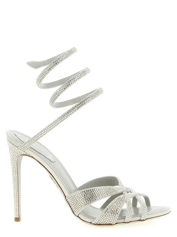 Rene Caovilla Dania' Sandals - Silver