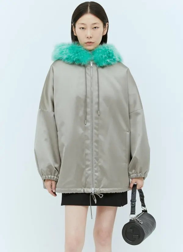 Gucci Satin Bomber Jacket