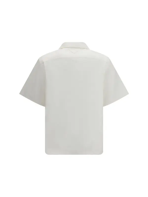 Prada Printed Bowling Shirt With “cabin” Print