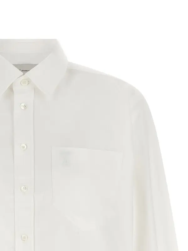 AMI Paris De Coeur' Cropped Shirt