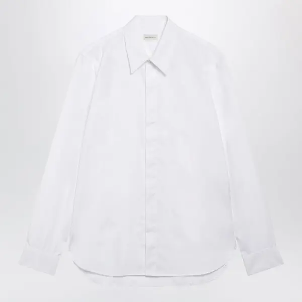 Dries Van Noten Shirt In Cotton Poplin - White