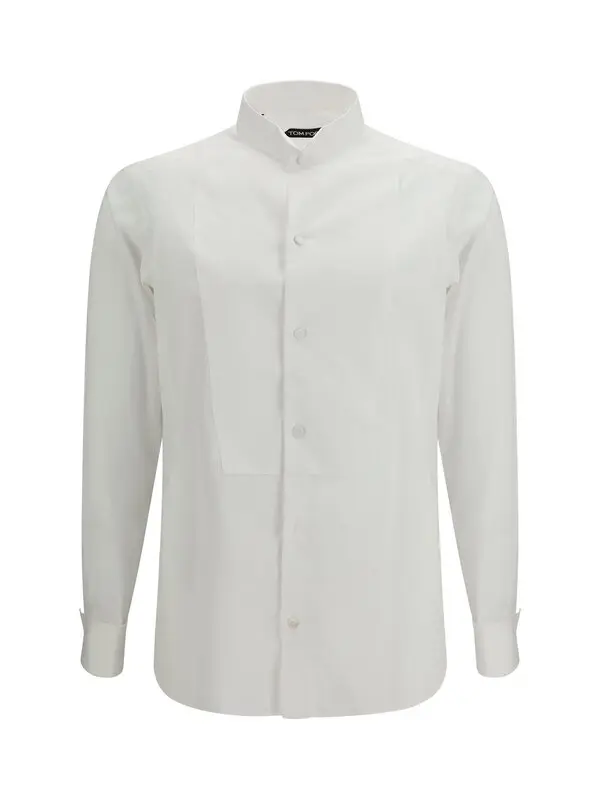 TOM FORD Cotton Shirt With Regular Fit - White