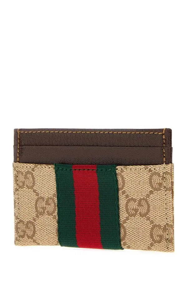 Gucci Gg Canvas Card Holder