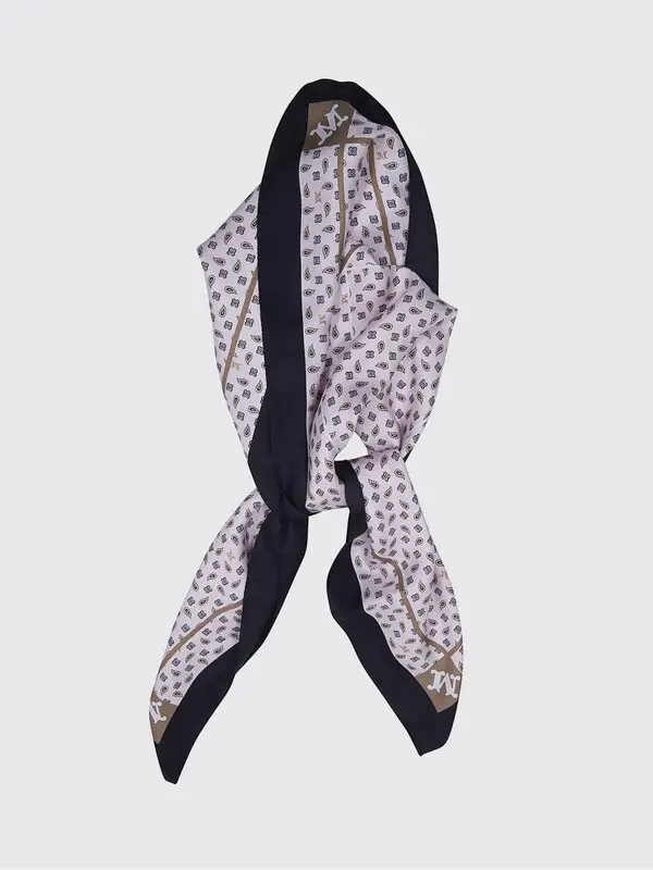 Max Mara Mixed Print Silk Foulard