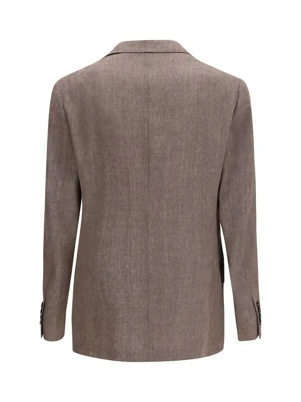 Brunello Cucinelli Double-breasted Tailored Jacket - Brown