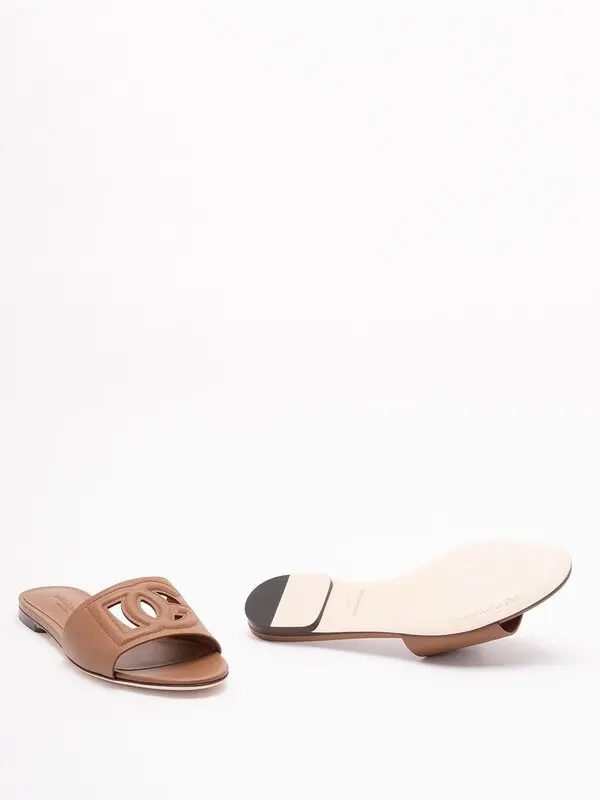 Dolce & Gabbana Leather Sliders - Multicolor