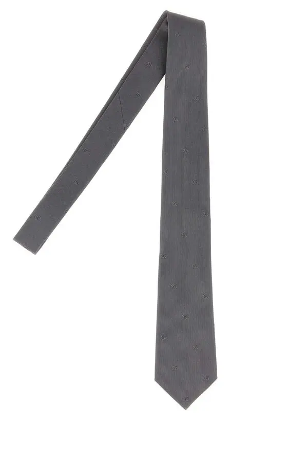 Gucci Grey Jacquard Tie