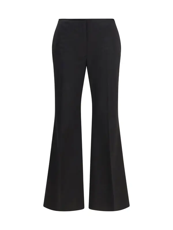 TOTEME Kick Flare Raw-edge Pants