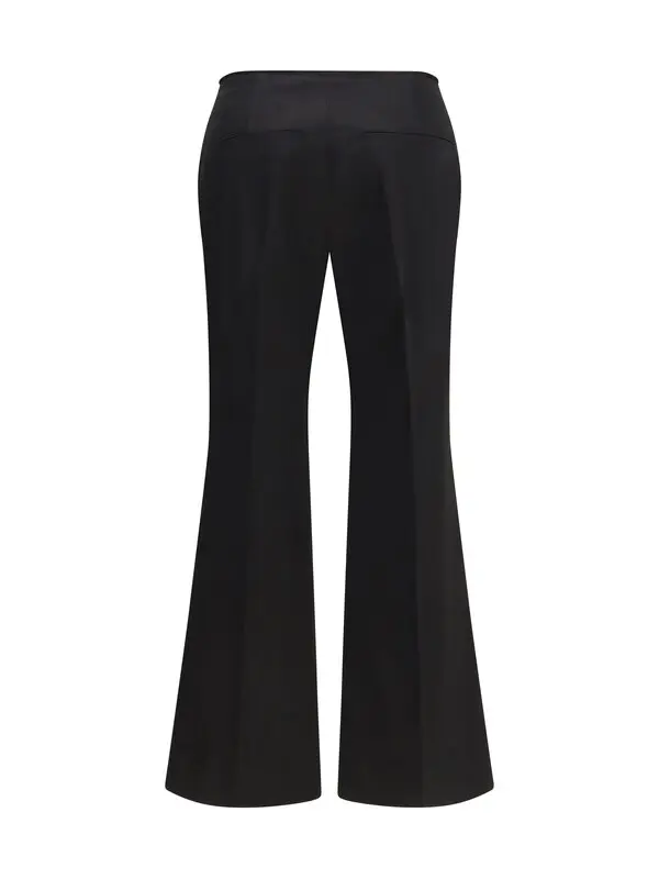 TOTEME Kick Flare Raw-edge Pants