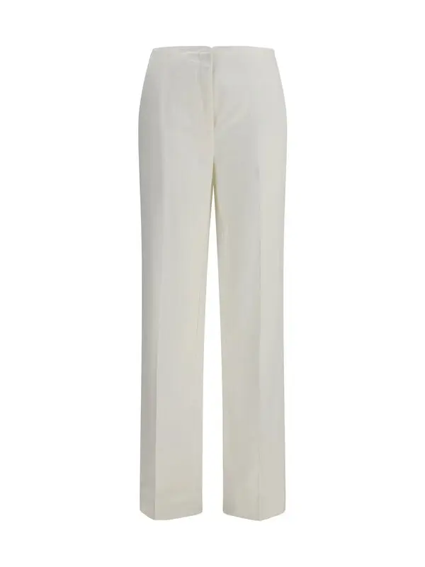TOTEME Easy Raw Edge Pants - White
