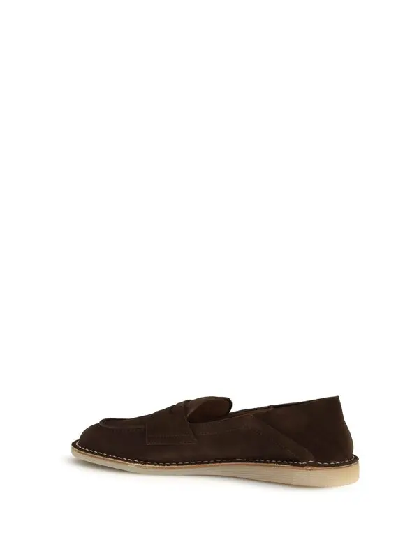 Dolce & Gabbana Suede Loafers - Brown