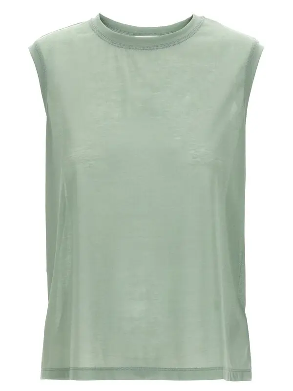 Victoria Beckham Logo Embroidery Top - Green