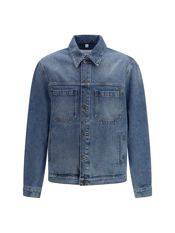 Off-White Half Arrow Skate Denim Jacket - Blue