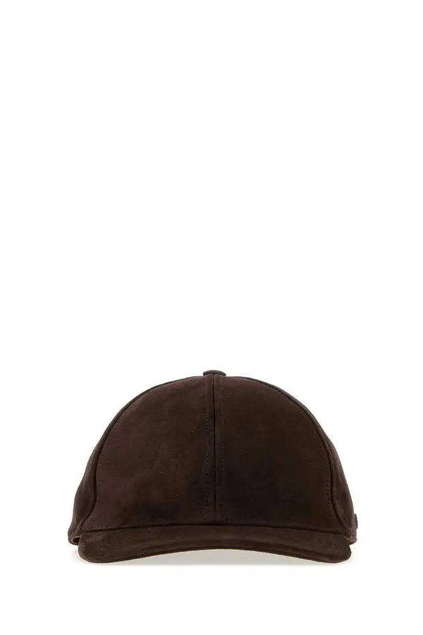 Valentino Garavani Suede Baseball Cap - Brown