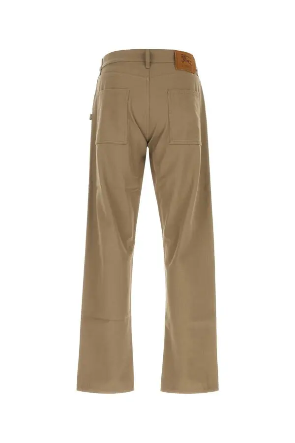 Burberry Khaki Cotton Pant