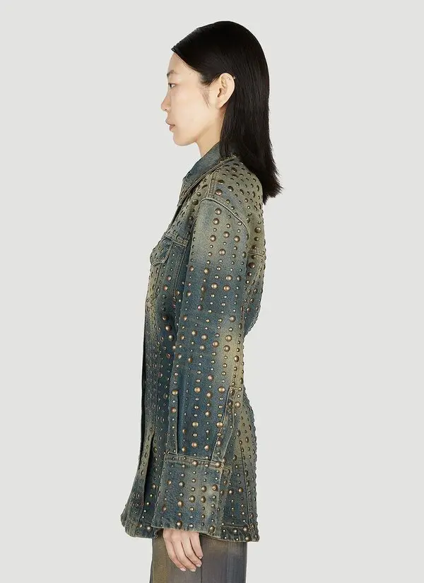 Blumarine Studded Denim Jacket