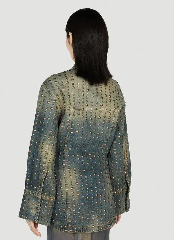 Blumarine Studded Denim Jacket
