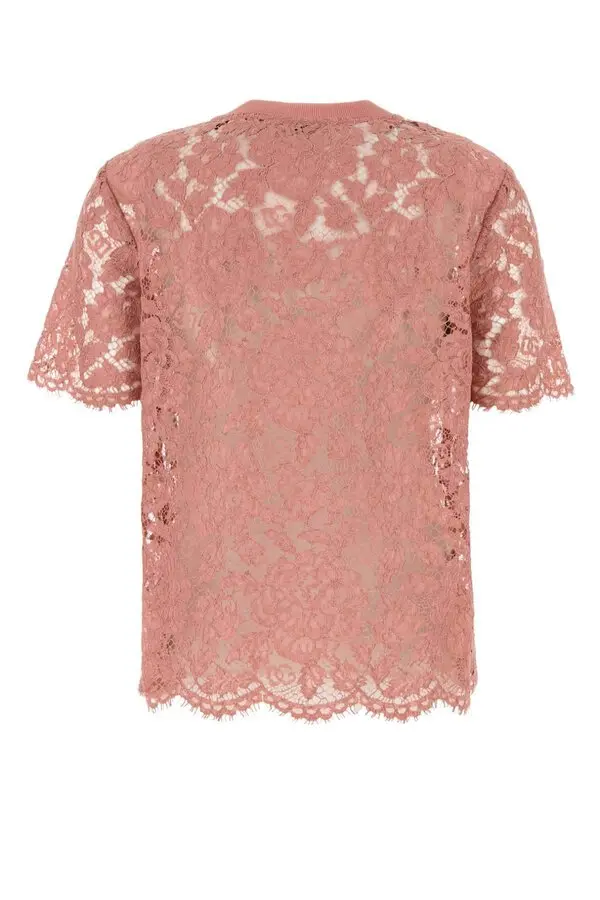 Dolce & Gabbana Lace T-shirt - Pink
