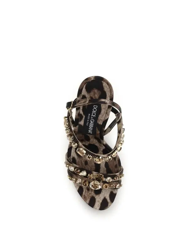 Dolce & Gabbana Keira Leopard-print Sandals