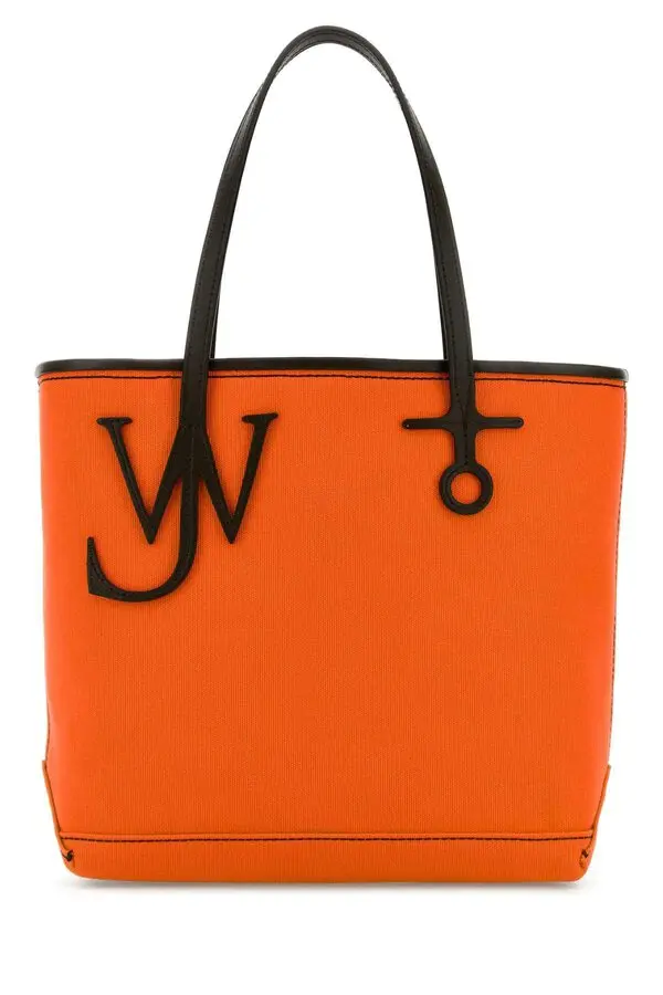 JW Anderson Canvas Small Anchor Bucket Bag - Orange