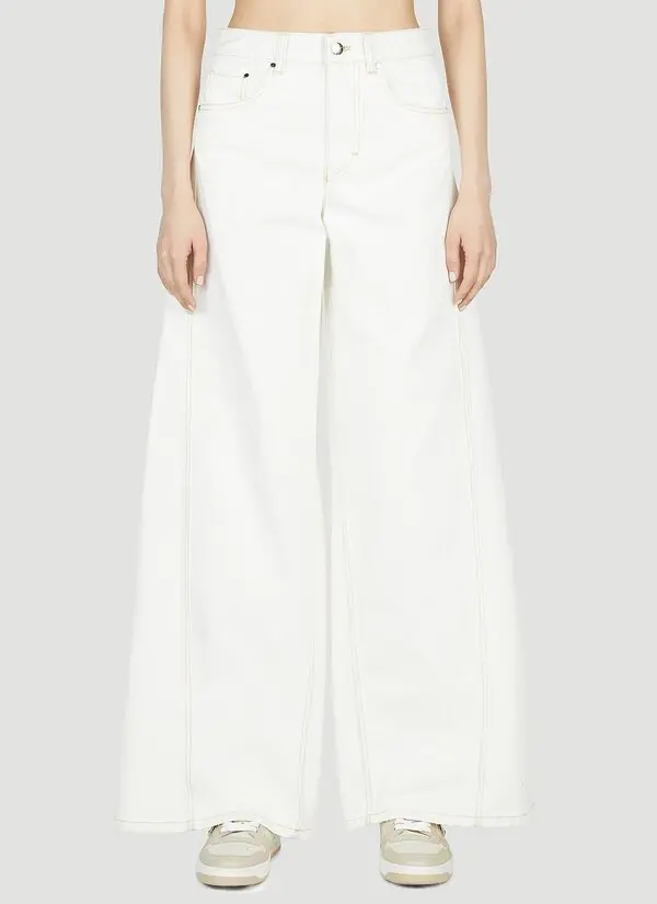 Moncler Wide Leg Denim Pants