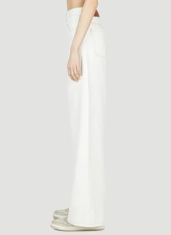 Moncler Wide Leg Denim Pants