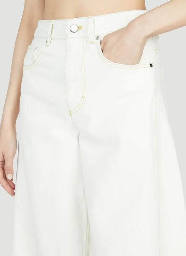 Moncler Wide Leg Denim Pants