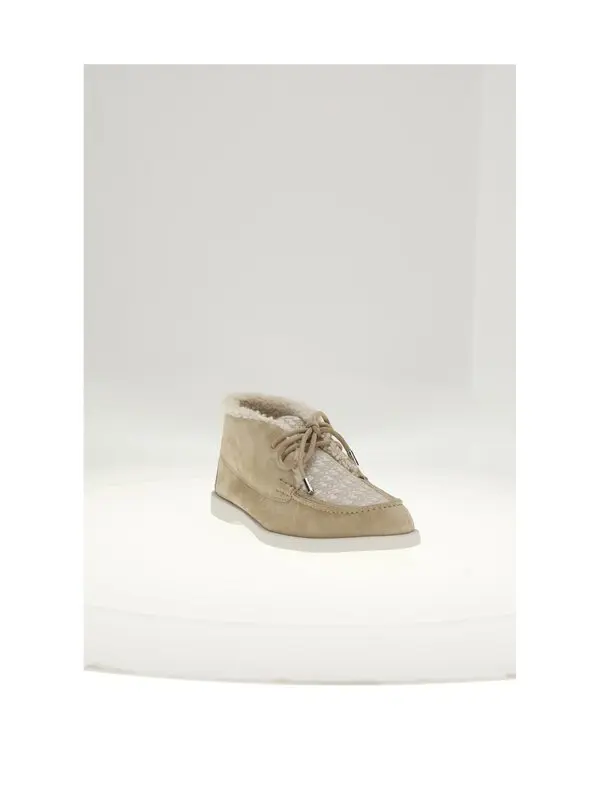 Dior Suede Boots - Cream