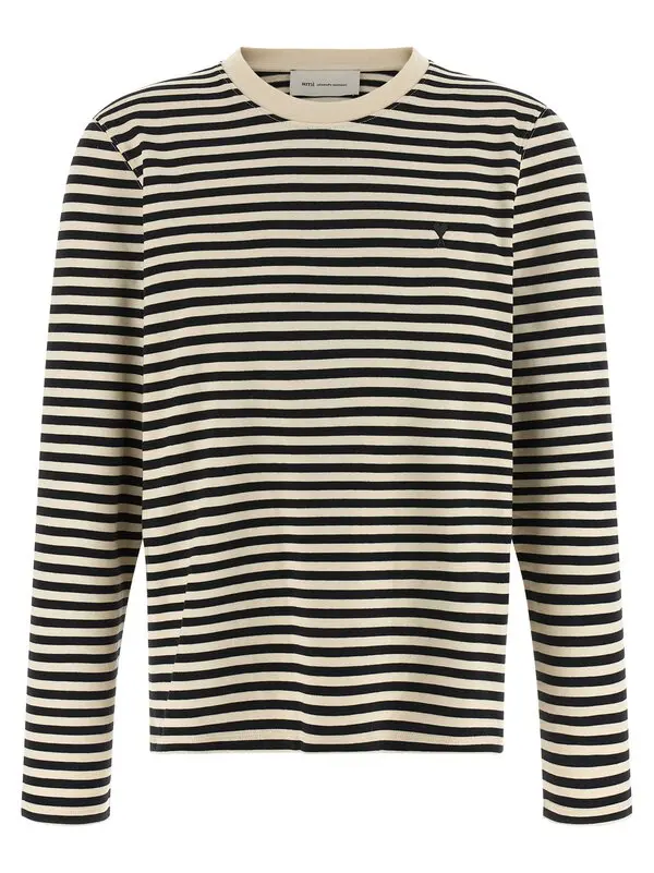 AMI Paris De Coeur' Marinière T-shirt - Multicolor