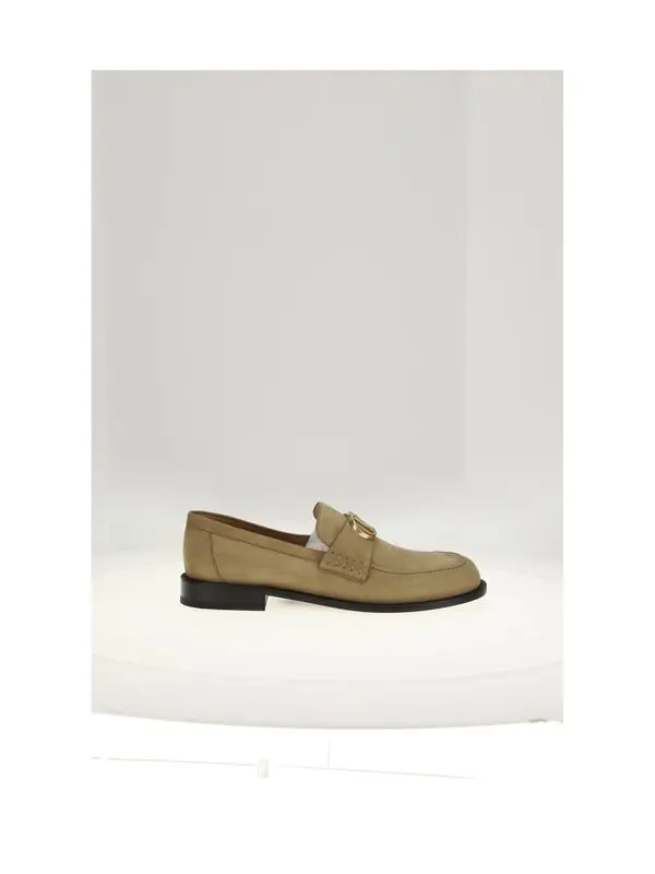 Dior Suede Arcie Mocassino Loafers - Cream