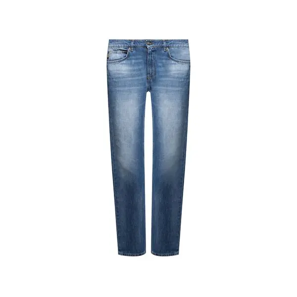 Versace Cotton Logo Denim Jeans