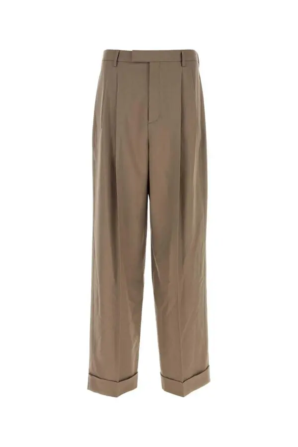 Valentino Garavani Cappuccino Wool Pant - Brown
