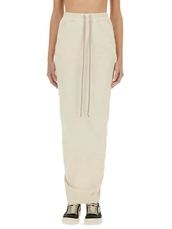 Rick Owens Pillar Maxi Skirt - Cream