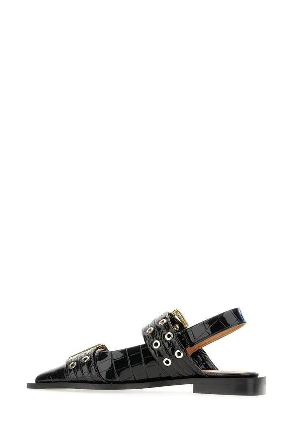 GANNI Flat Slingback Shoes - Multicolor