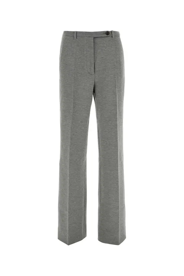 Miu Miu Grey Stretch Viscose Blend Pant