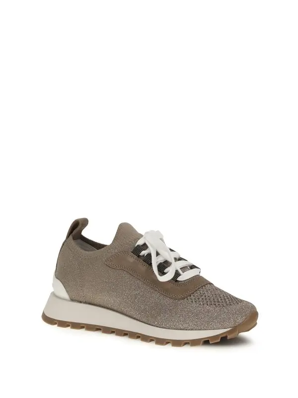 Brunello Cucinelli Cotton Sneakers - Cream