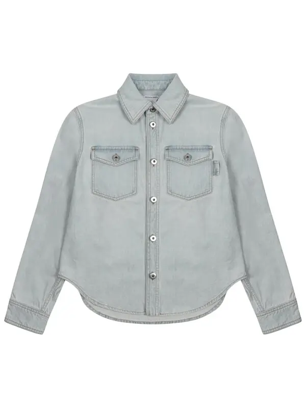 Bottega Veneta Extra Bleach Denim Shirt - Blue